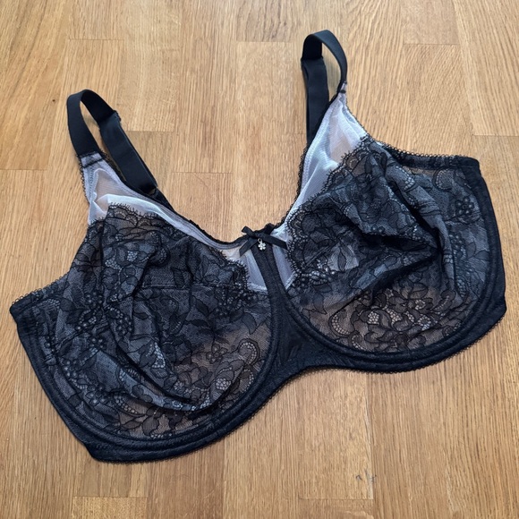 Wacoal | Intimates & Sleepwear | Wacoal 38g Black Lace Retro Chic Full ...